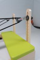 China U+PL001M Wooden Pilates Equipment Maple Pilates Reformer Adjustable with Aluminum Alloy Guide Rail for sale