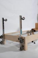 China Foldable Maple Pilates Reformer U+PL015A with Fully Enclosed Sliding Track for sale
