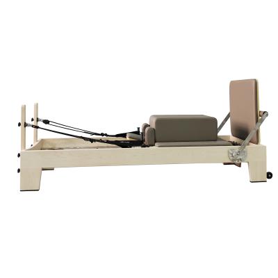 China Maple Wood Frame Pilates Reformer U+PL001 with Classic Full Track Design for sale