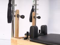 China Tower Resistance Wooden Pilates Equipment Oak Pilates Reformer U+PL006A with Training Module for sale