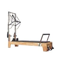 China Tower Resistance Wooden Pilates Equipment Oak Pilates Reformer U+PL006A with Training Module for sale