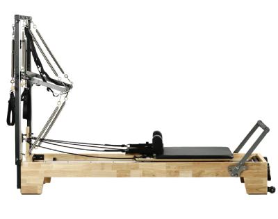 China Oak Pilates Reformer U+PL006EA with Vertical Tower Exercise System for sale