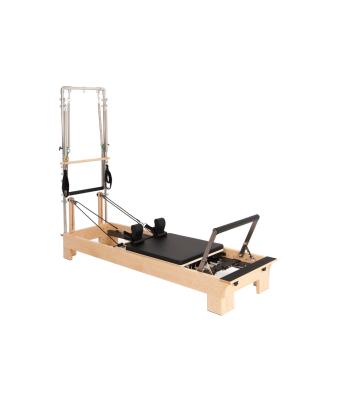 China Ergonomic Wooden Pilates Equipment Maple Pilates Reformer U+PL001HA with Inside Handle Grip for sale