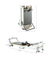 China Pec Fold Aluminum Reformer U+PL019S Space Saving Rolling Ergonomic Cushioned for sale