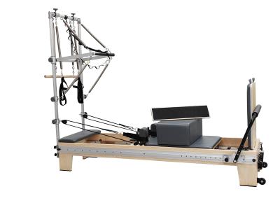 China U+PL001FA Maple Pilates Reformer with Full Track Tower Training Station for sale
