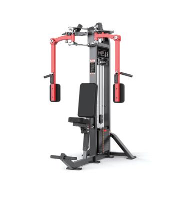 China Professional Strength Gym Equipments Polished Finish Pre Assembled Deck Pec Fly Machine U+H2002 for sale