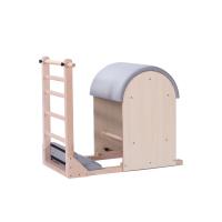 China Maple Wood Wooden Pilates Equipment Pilates Ladder Barrel U+PL003 Curved Stretch Frame for sale