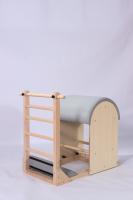China Maple Wood Wooden Pilates Equipment Pilates Ladder Barrel U+PL003 Curved Stretch Frame for sale