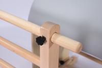 China Maple Wood Wooden Pilates Equipment Pilates Ladder Barrel U+PL003 Curved Stretch Frame for sale