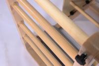 China Maple Wood Wooden Pilates Equipment Pilates Ladder Barrel U+PL003 Curved Stretch Frame for sale