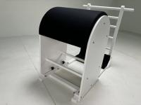 China Oak Wood Pilates Ladder Barrel U+PL008 with Traditional Curved Barrel Design for sale