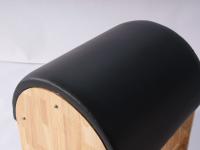 China Oak Wood Pilates Ladder Barrel U+PL008 with Traditional Curved Barrel Design for sale