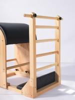 China Oak Wood Pilates Ladder Barrel U+PL008 with Traditional Curved Barrel Design for sale