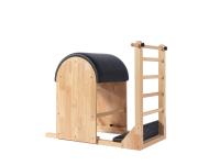 China Oak Wood Pilates Ladder Barrel U+PL008 with Traditional Curved Barrel Design for sale