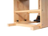 China Oak Wood Pilates Ladder Barrel U+PL008 with Traditional Curved Barrel Design for sale