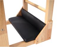 China Oak Wood Pilates Ladder Barrel U+PL008 with Traditional Curved Barrel Design for sale