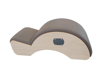 China Luxury Wooden Pilates Equipment Maple Pilates Spine Corrector U+PL005B With Premium Cushioned Support Pad for sale