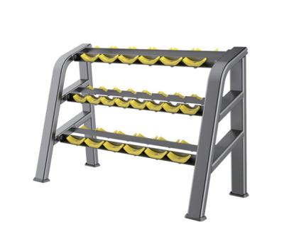 China Slim 3 Tier Dumbbell Rack U+B8047 Pro Level Tested Force Optimized Zero Play for sale