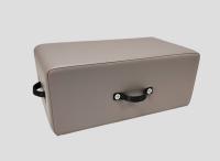 China Tri Leather Sitting Box Dampened Snap On Breathable Skid Resistant Compact Pilates Accessories for sale