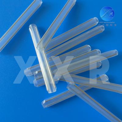 China Clear FTTH Drop Fiber Optic Cable Protection Sleeve 50mm 2pcs with 1.0mm Steel Rod and 3.5-3.8mm Shrunk OD for sale