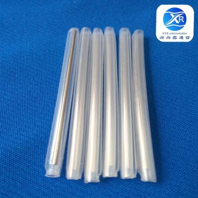 China 1.4mm Clear Heat Shrink Tube Fiber Optic Splice Sleeve 40mm Length with SUS304 Steel Rod for sale
