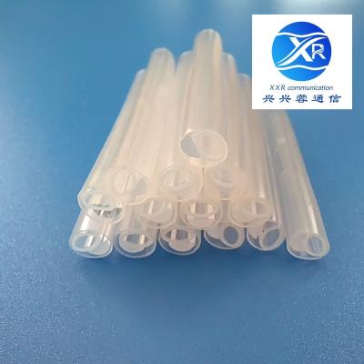 China Shrunk 3.7x3.7mm Ribbon Fiber Splice Sleeve 6 Cores with Single Ceramic Rod for FTTH Networks for sale