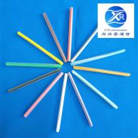 China 60mm Dark Blue Heat Shrinkable Fiber Optic Sleeve with 1.5mm Steel Rod for FTTH Applications for sale