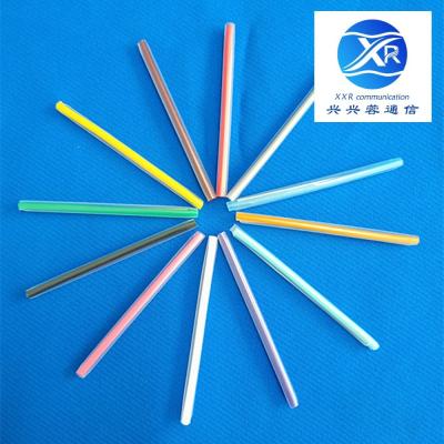 China 60mm Dark Blue Heat Shrinkable Fiber Optic Sleeve with 1.5mm Steel Rod for FTTH Applications for sale