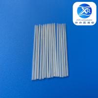 China 40mm Clear PE Fiber Optic Protection Tube with 304 Stainless Steel - 0.5mm Steel Rod, 1.4mm Shrunk OD for sale