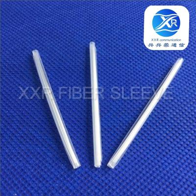 China Multimode Transparent Heat Shrink Tube 60mm for Fiber Optic Splice Protection with 3.0mm OD and 1.5mm Steel Rod for sale