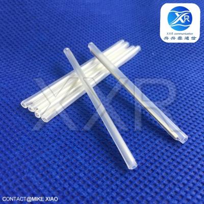 China Clear PE EVA Fiber Optic Heat Shrink Tubing 1.5x60mm with 3.0mm Recovery Diameter for Single Fiber Splicing for sale
