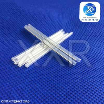 China 304 Stainless Steel Fiber Optic Fusion Splice Sleeves 2.7x60mm Clear PE EVA Protector for Telecommunications for sale