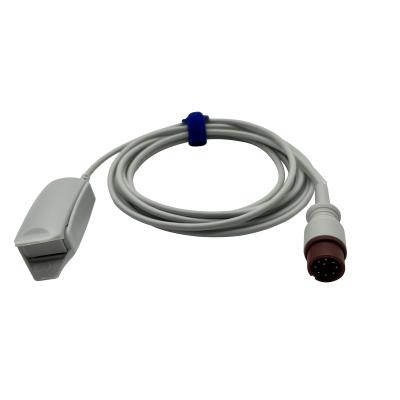 China 3m 10ft Biolight Spo2 Sensor Compatible For Biolight S10/S12 OXI Tech Adult Clip Tip for sale