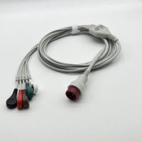 China Original 6pin ECG Cable For Zoncare 3 / 5 Leads One Piece ECG Cable Snap for sale