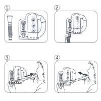 China 3000cc Single Ball Lung Breathing Trainer Adjustable Spirometer For Breathing Exerciser for sale