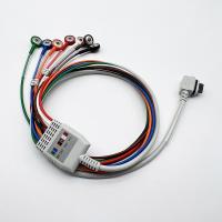 China GE Seer 7 Leads Holter Recorder ECG Cable AHA Snap ECG Patient Cable for sale