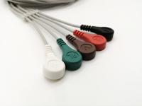 China 15Pin 3lead/5lead Compatible Direct Connect ECG Cable AHA 3.6m Fukuda Denshi for sale