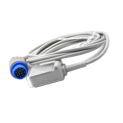 China 12PIN Biolight SpO2 Adapter Cable Female 9-Pin D-Sub Connector 15-027-0005 for sale