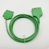 China Single Pin ECG Extension Cable Compatible Drager MS16256 Green- 2m for sale