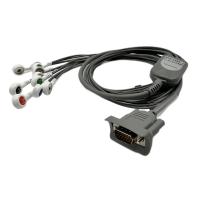 China 10 Lead ECG Holter Cable Snap Connector Compatible Beijing Meigaoyi MGY-02 for sale