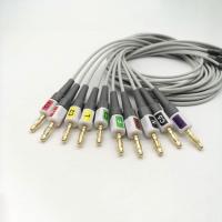 China GE CAM 14 EKG ECG Lead Wire TPU 0.9M 2016032-001 With Banana/Clamp Adapter for sale