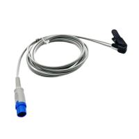 China Animal/Adult Ear Clip 7 pin Oxygen Sensor Cable for Drager  SpO2 Sensor for sale