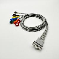 China Schiller Medilog AR12 Plus 7 Lead ECG Holter Patient Cable 1m Snap Connector for sale