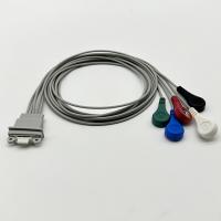 China Schiller Medilog AR12 Plus 7 Lead ECG Holter Patient Cable 1m Snap Connector for sale