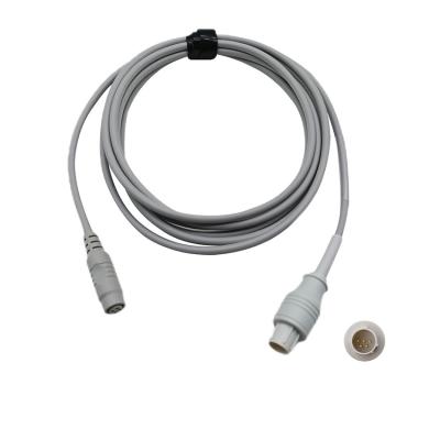 China Compatible Nihon Kohden Ibp Adapter Cable 5 Pin Connector Tpu 3m for sale