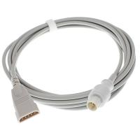 China Compatible Nihon Kohden Ibp Adapter Cable 5 Pin Connector Tpu 3m for sale