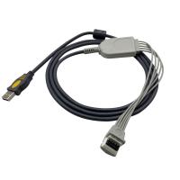 China Far Infrared 3.0m Holter ECG Cable USB Adapter For Mortara H3 Mortara 10 Pin 145cm for sale