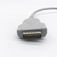 China 15 Pin Ekg Cable One Piece 10 Leads With Banana 4.0 Tpu Jacket 2029893-001 for sale