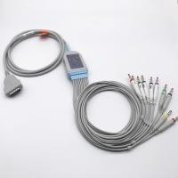 China 15 Pin Ekg Cable One Piece 10 Leads With Banana 4.0 Tpu Jacket 2029893-001 for sale