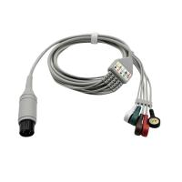 China Compatible Mindray Ecg Trunk Cable 6 Pin 3 Or 5 Leads Pm8000 Pm9000 for sale
